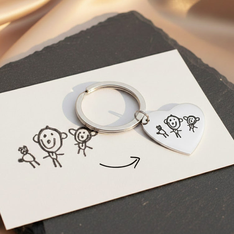 Personalized Heart Shaped Keychain – Danique Jewelry
