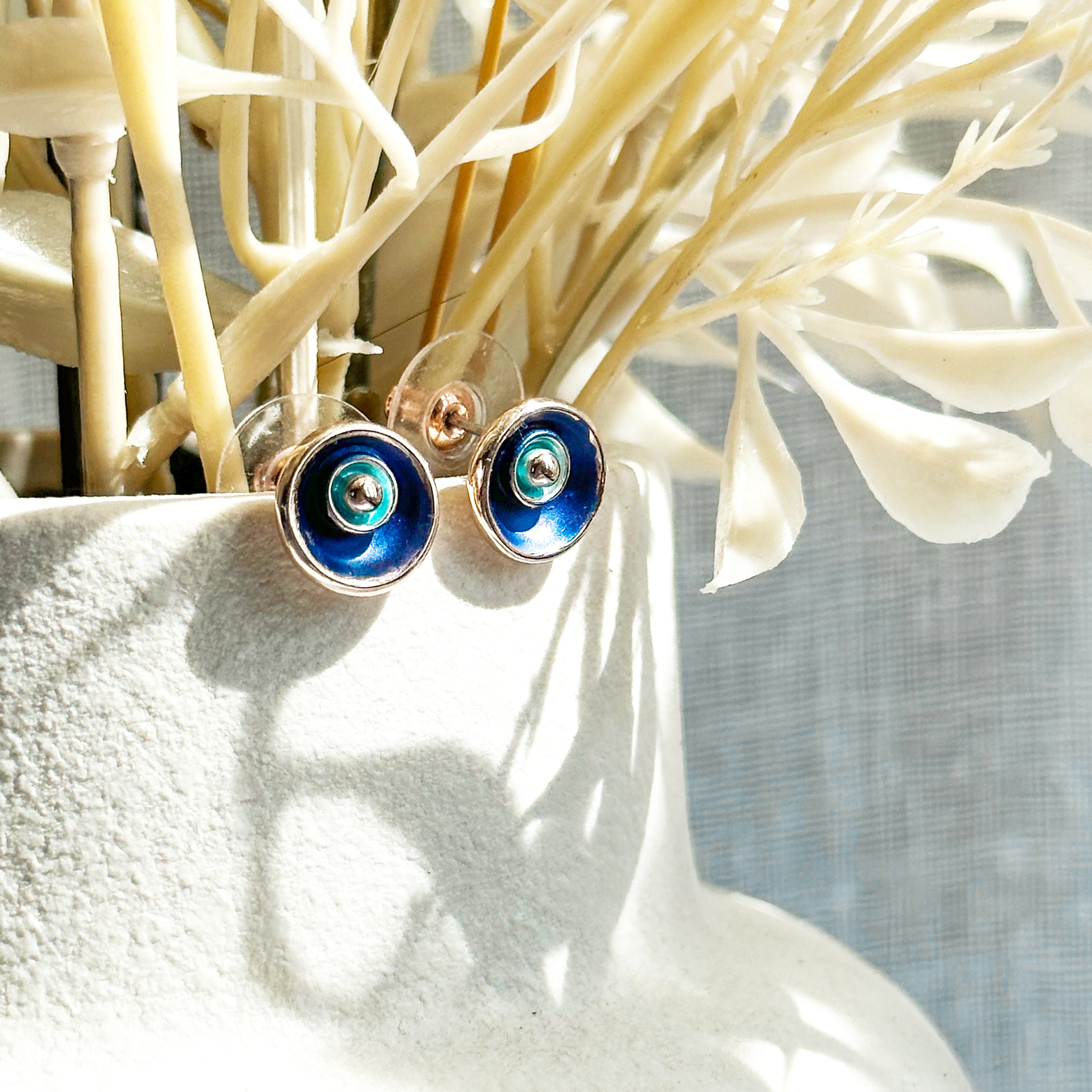 Abstract Floral Stud Earrings | Rose Gold Gift for Women – Danique Jewelry