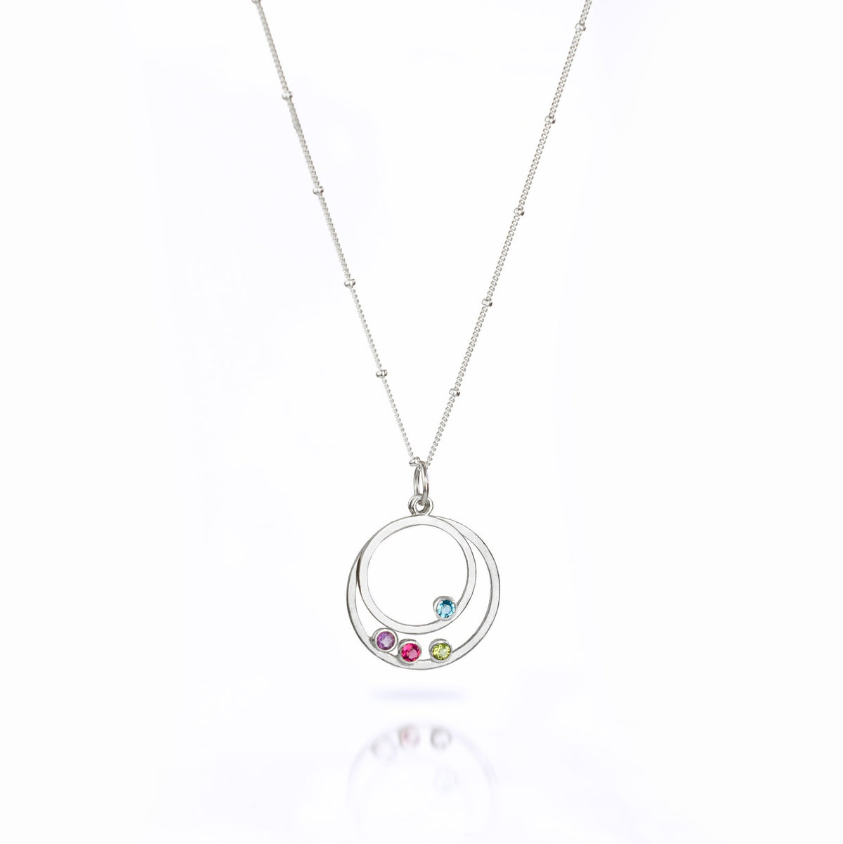 Generational Birthstone Orbit Necklace - Danique Jewelry