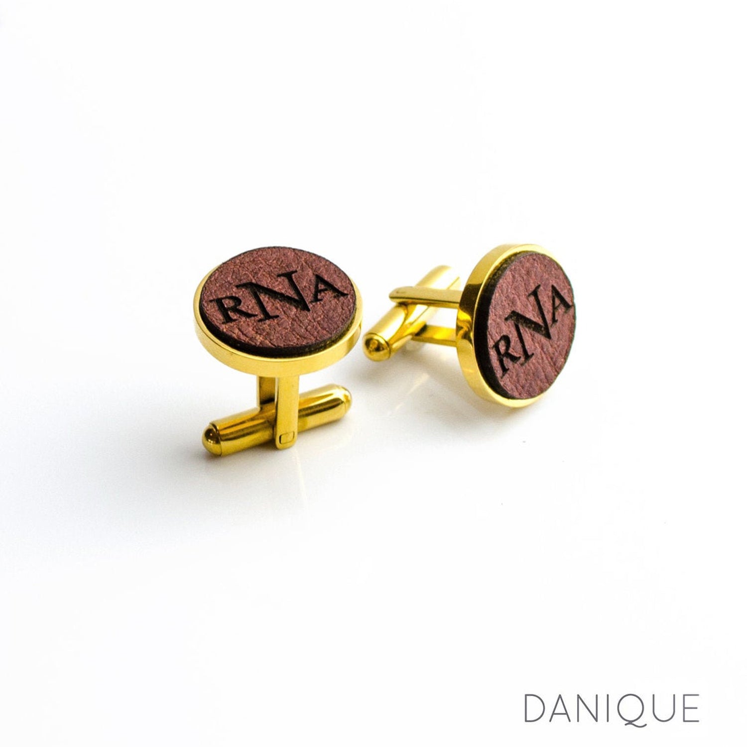 Engraved Monogrammed Metal Cufflinks | Gift For Him Groomsman Best Man ...