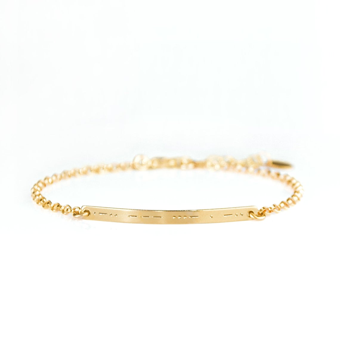 Personalized Morse Code Bar Bracelet | Hidden Message Gift – Danique ...
