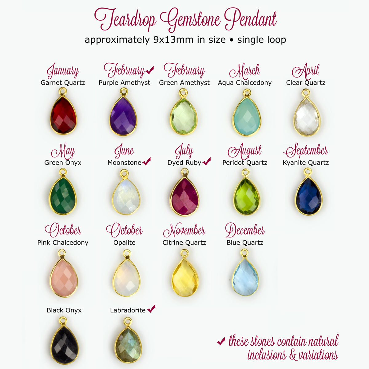 Blue Topaz Color Chart